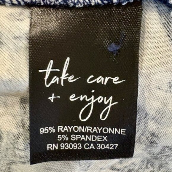 NIC+ZOE | Dresses | Niczoe Womens Dress Navy Blue And Olive Green Print ...